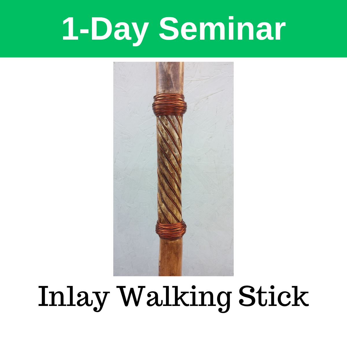 Inlay Walking Stick – Texas Woodcarvers Guild